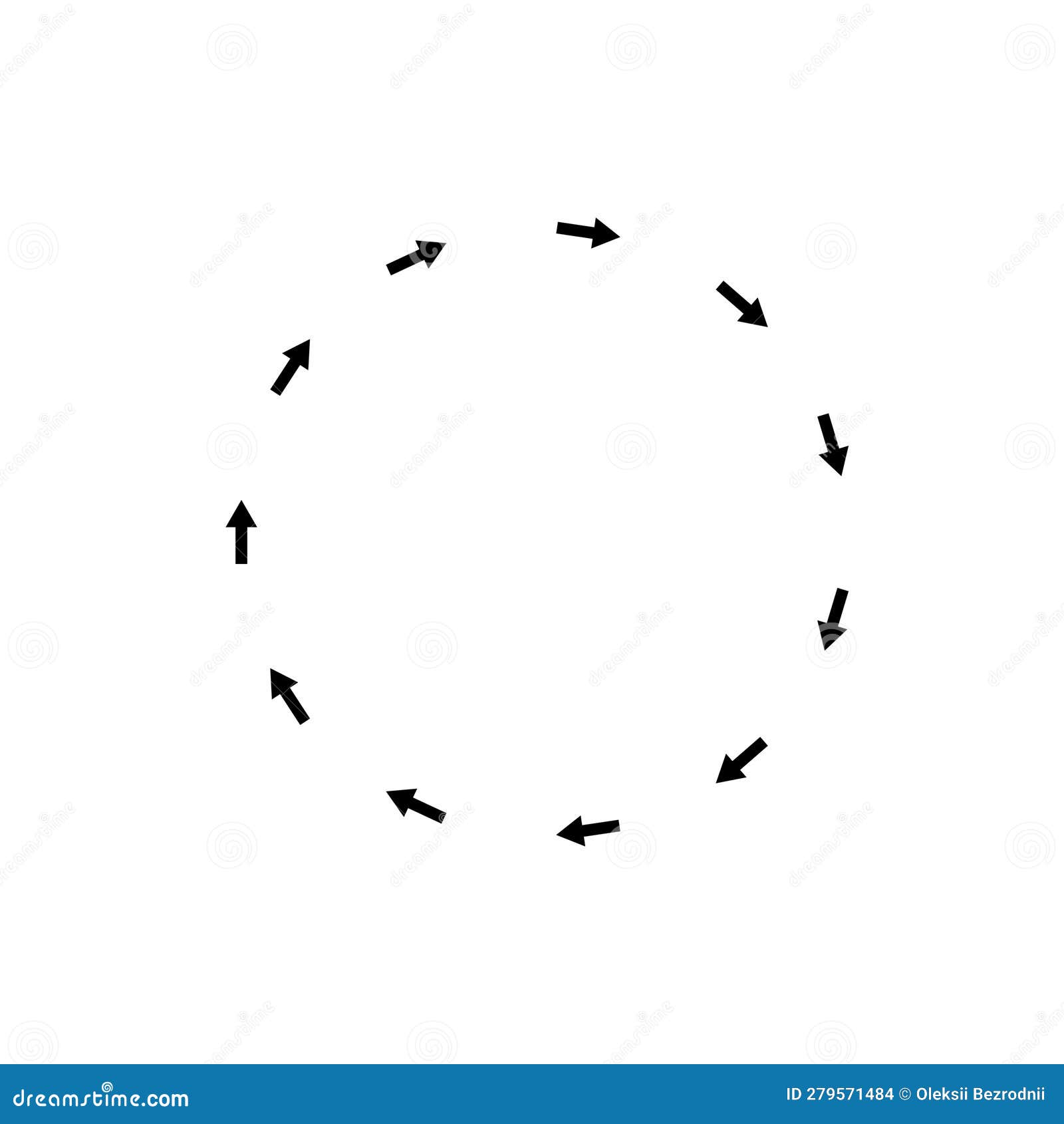 Spin Arrow Circle. Recycle Arrown Round Frame Stock Vector ...