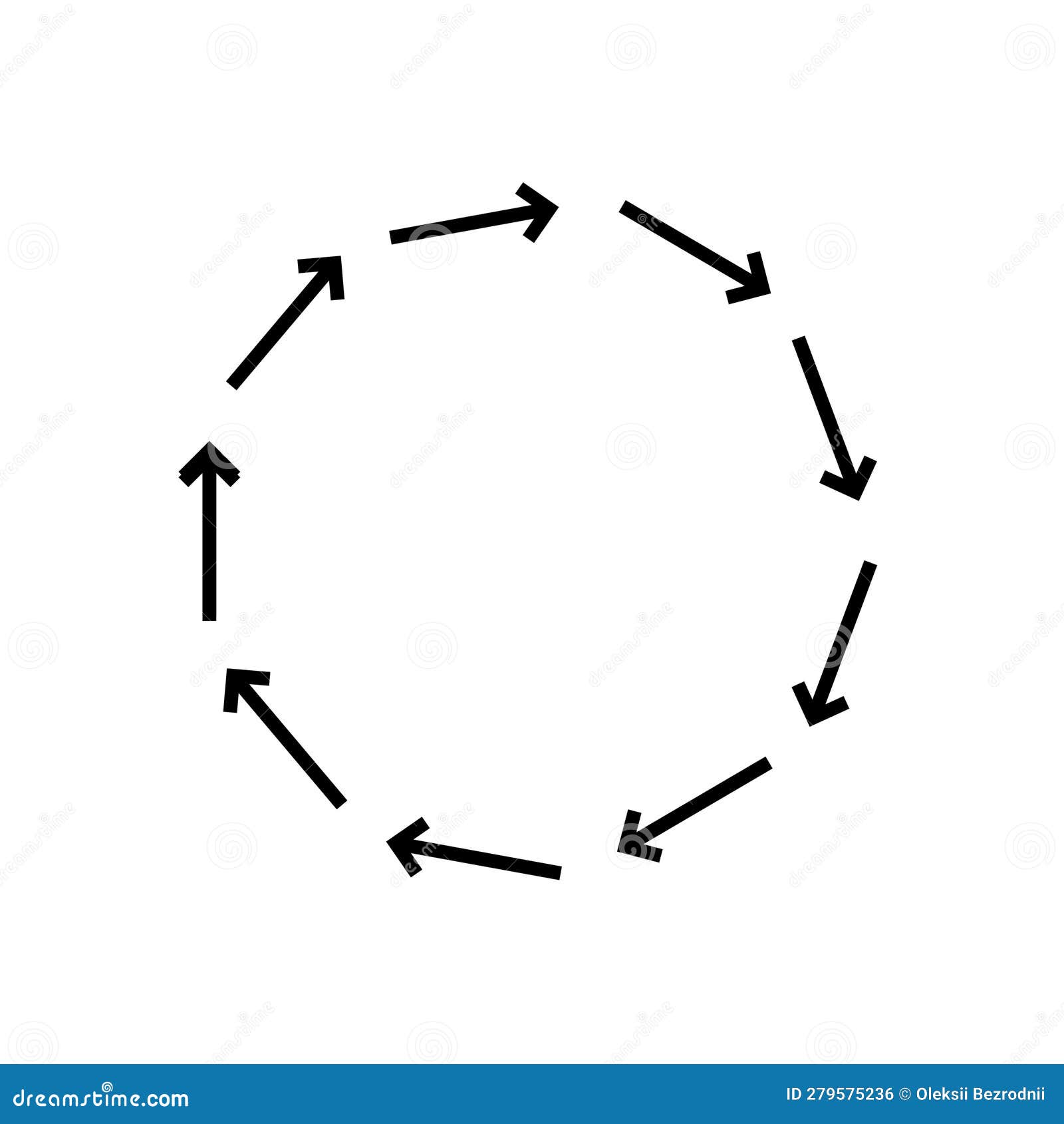 Spin Arrow Circle. Recycle Arrown Round Frame Stock Vector ...