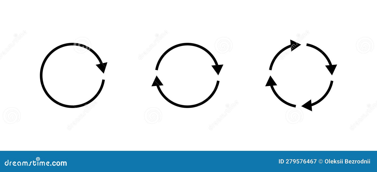 Spin Arrow Circle. Recycle Arrown Round Frame Stock Vector ...