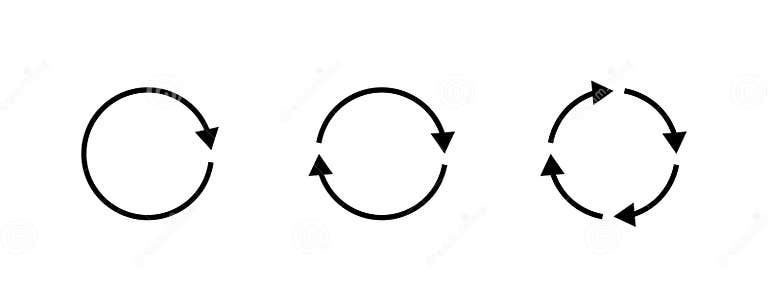 Spin Arrow Circle. Recycle Arrown Round Frame Stock Vector ...