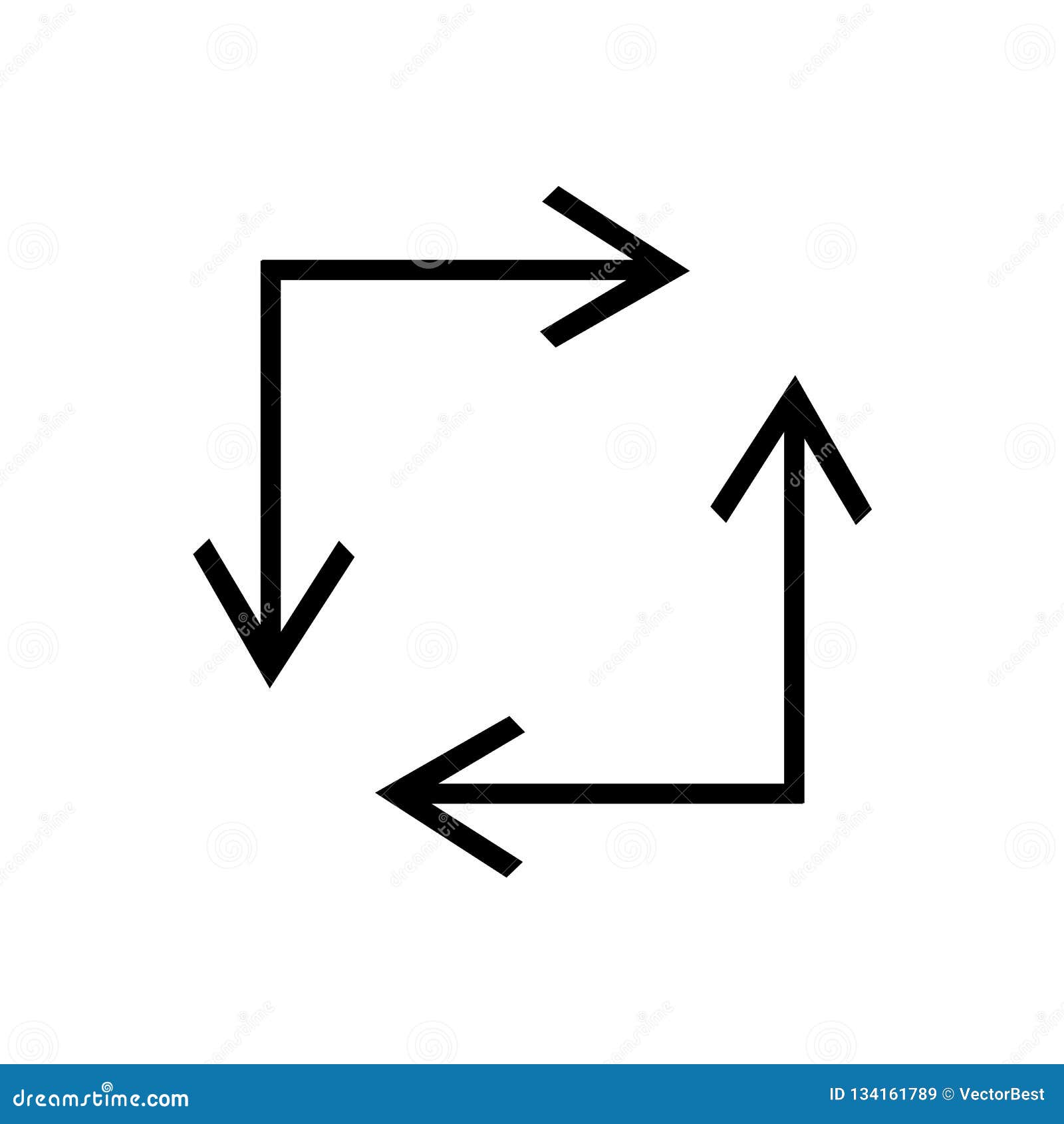 Spin Icon Vector Sign and Symbol Isolated on White Background, Spin ...