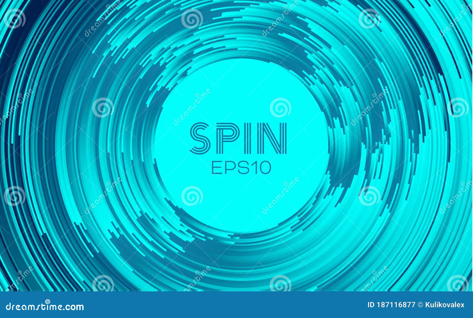 Spin Minimal Vector Background. Circular Abstract Data Tech Stock ...
