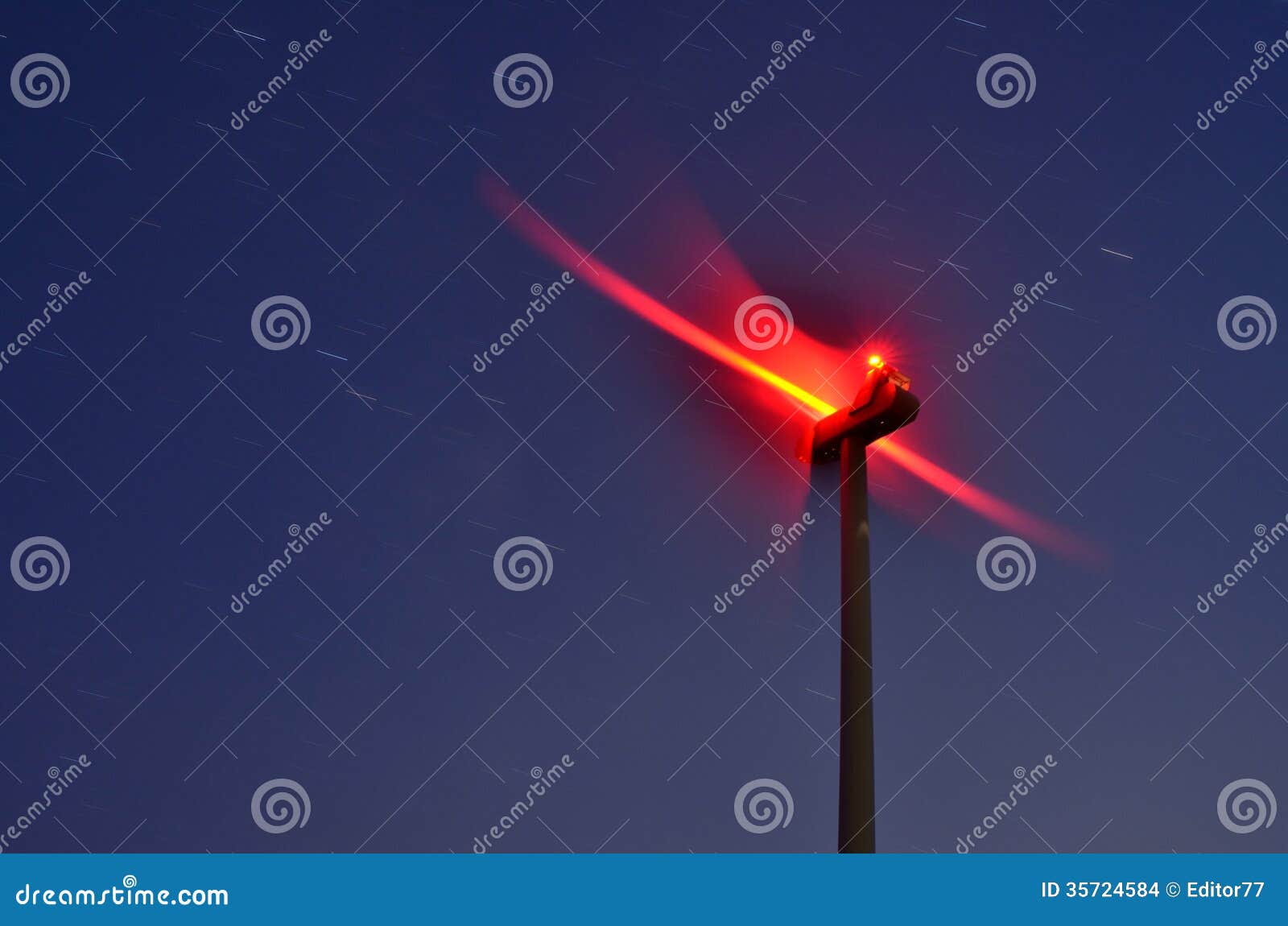 Spin Motion of Wind Turbine Stock Photo - Image of resource, change ...