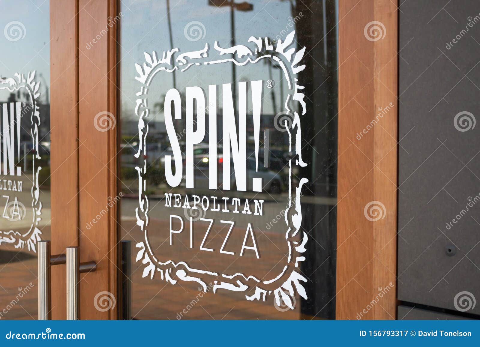 Spin Neapolitan Pizza Restaurant Sign Editorial Photography - Image of ...