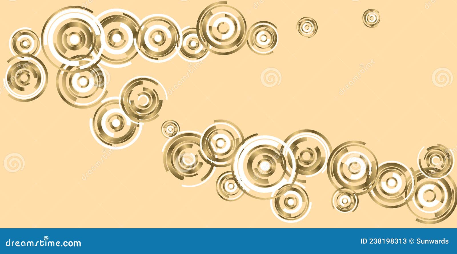 Spin Rotation Circle Shapes Motion Vector Background. Rotating Circles ...