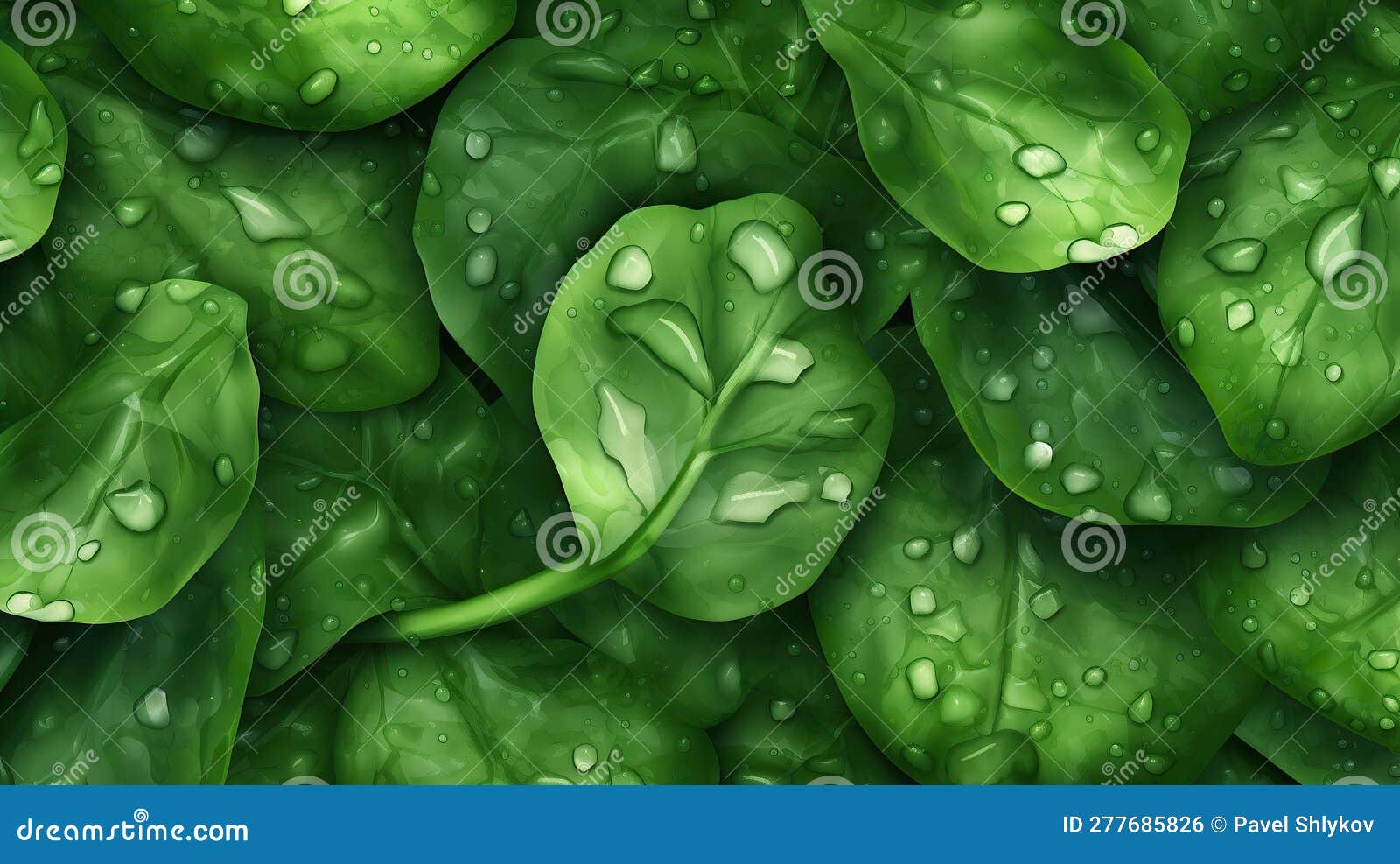 Spinach Background Full Image. Top View Stock Photo - Image of closeup ...
