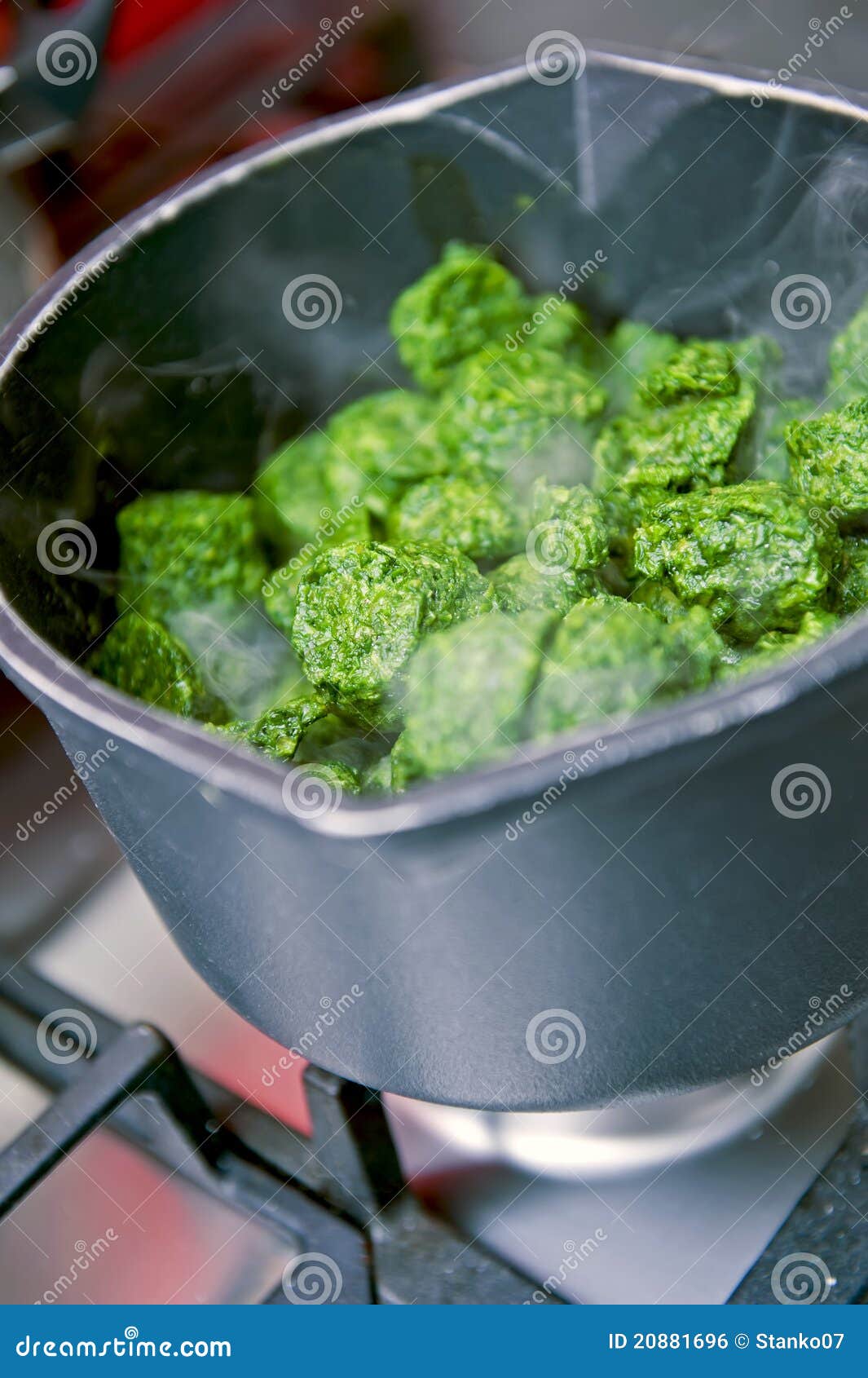 Spinach balls in a pot stock photo. Image of organic - 20881696