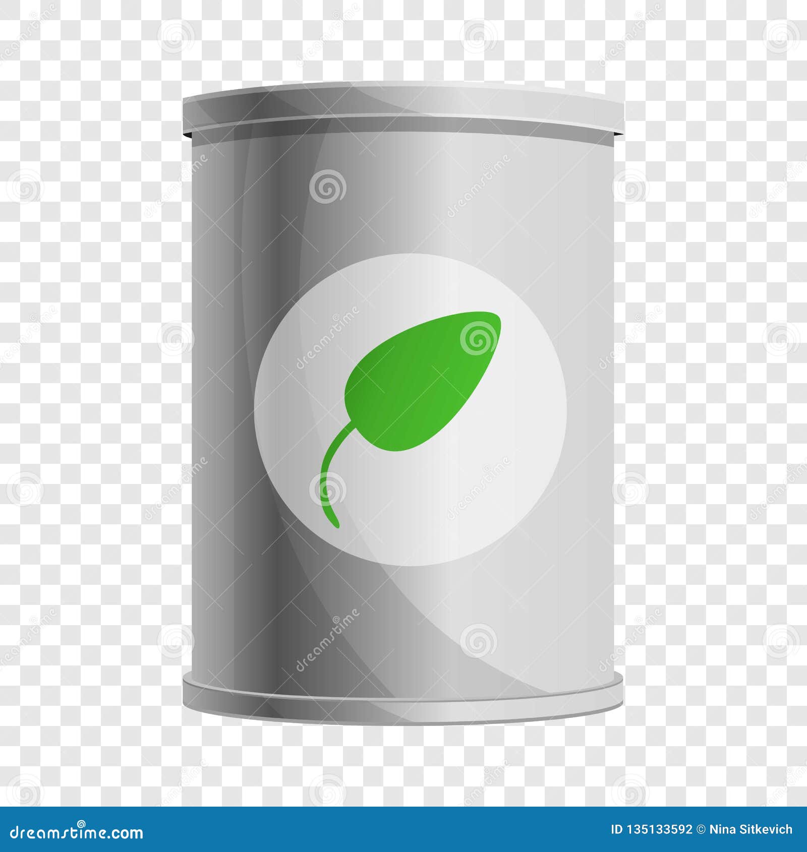 Spinach Tin Can Icon, Cartoon Style Stock Vector - Illustration of ...