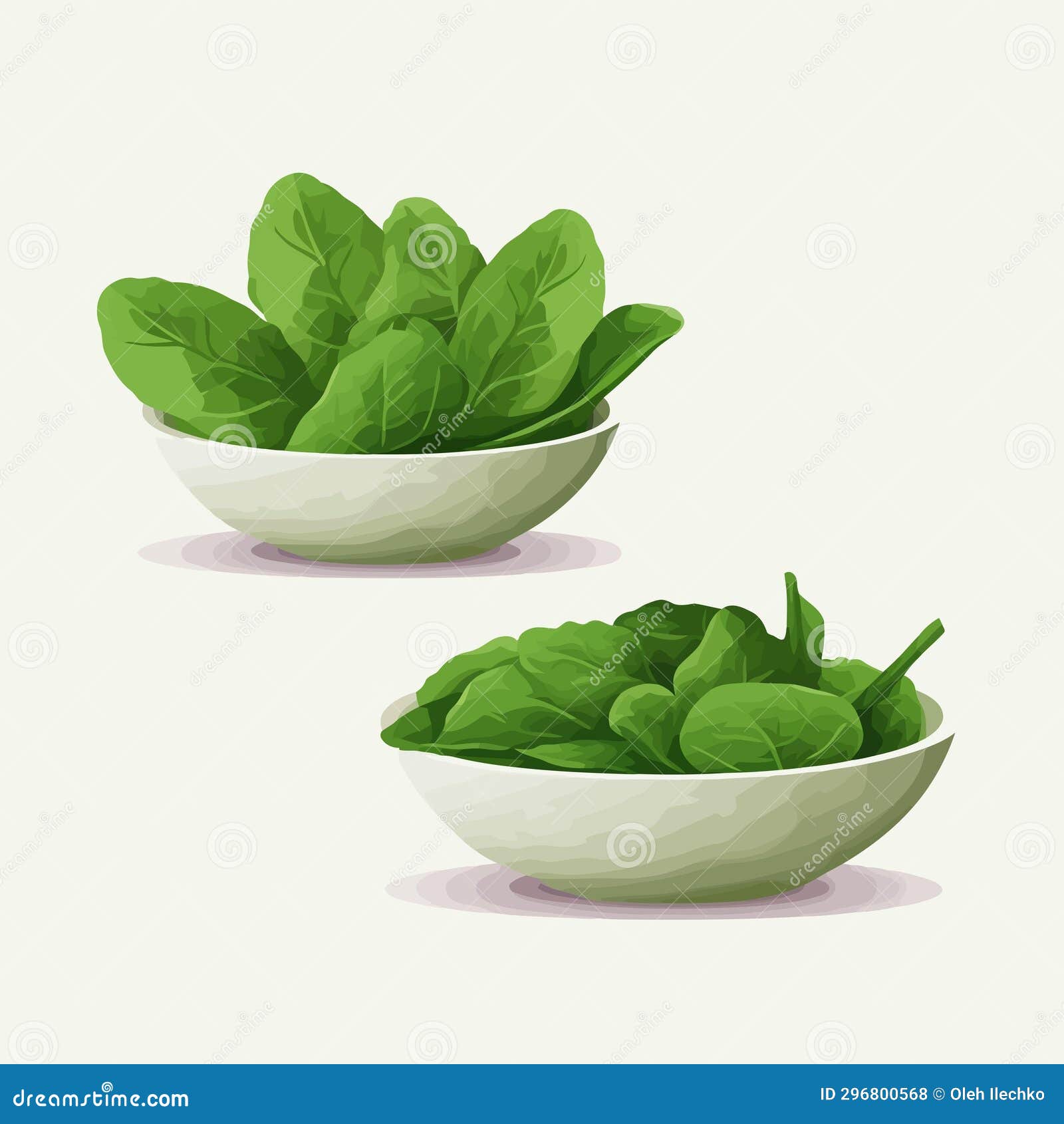 Spinach Vector Flat Minimalistic Isolated Illustration Stock ...