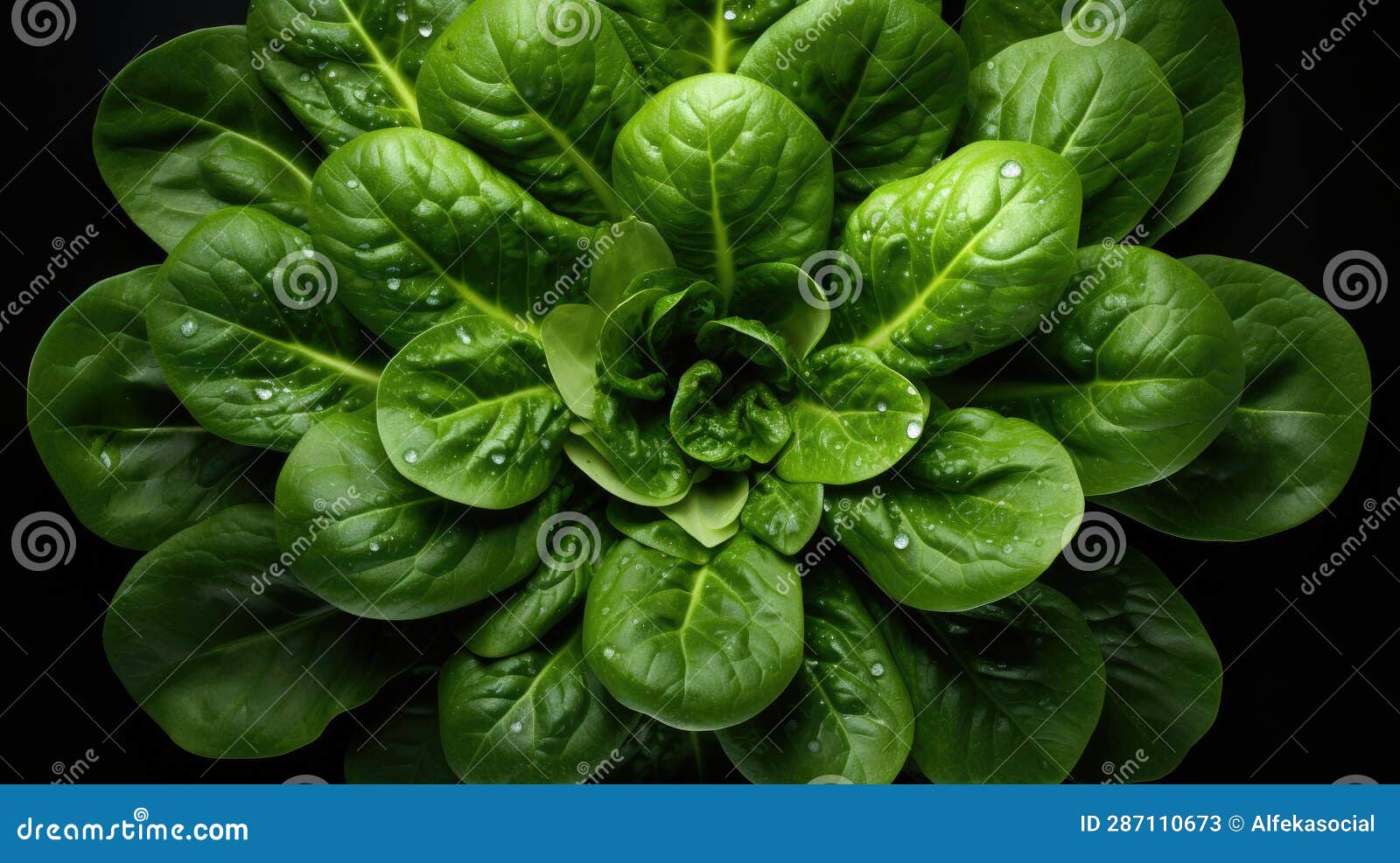 Spinach vegetable stock illustration. Illustration of natural - 287110673