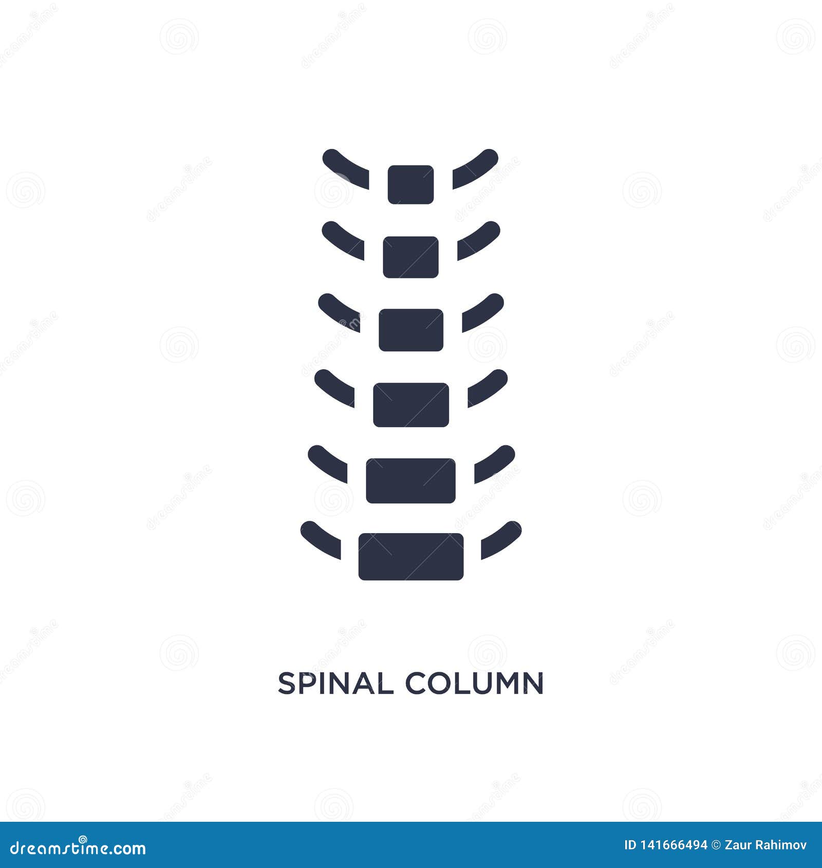 Spinal Column Icon on White Background. Simple Element Illustration ...