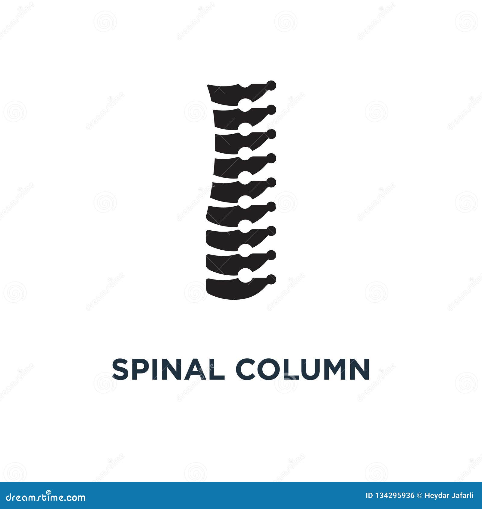 Spinal Column Icon. Simple Element Illustration Stock Vector ...