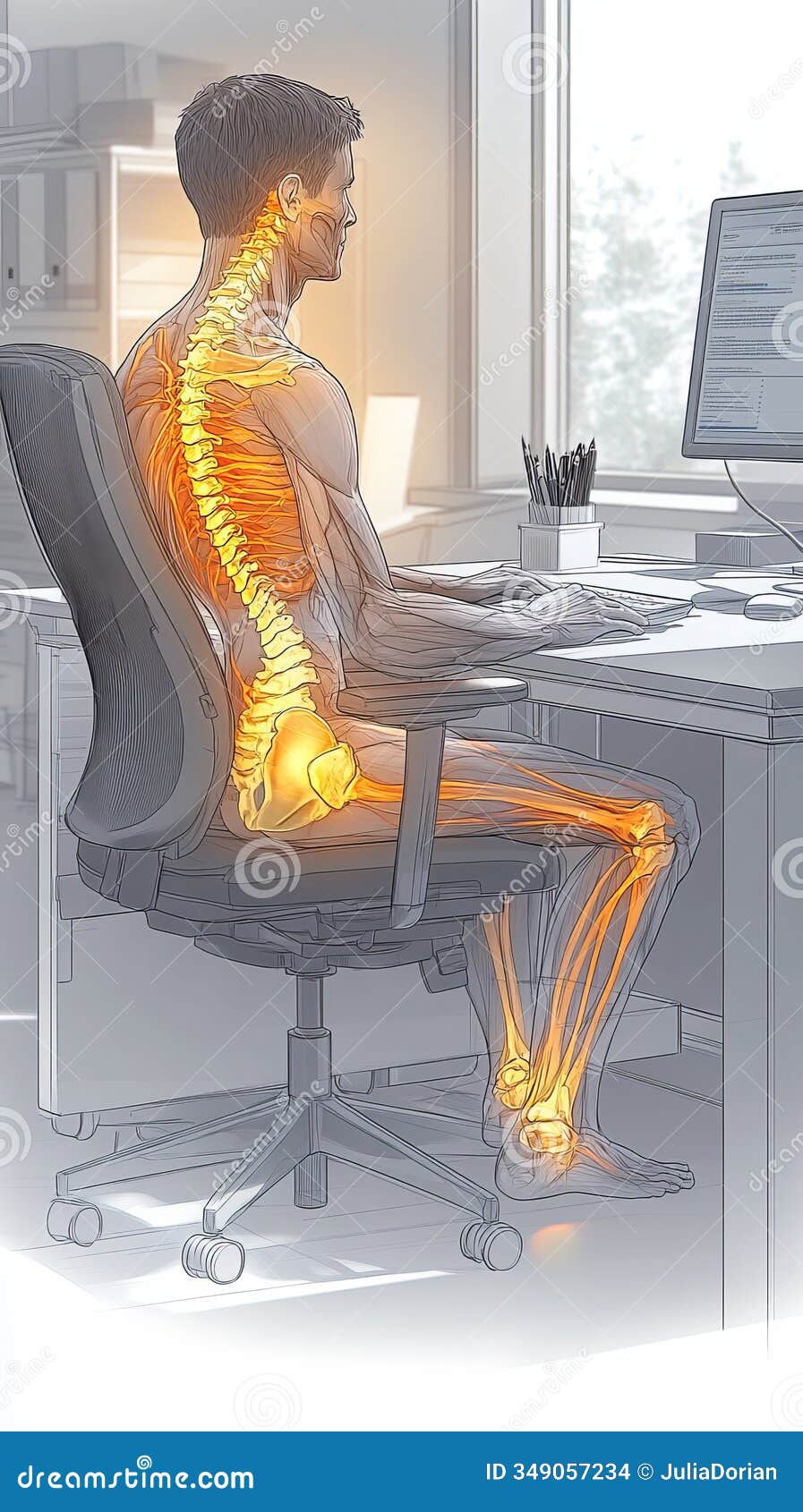 Spinal Compression Impact of Poor Posture at Deskwork on Lumbar Discs ...