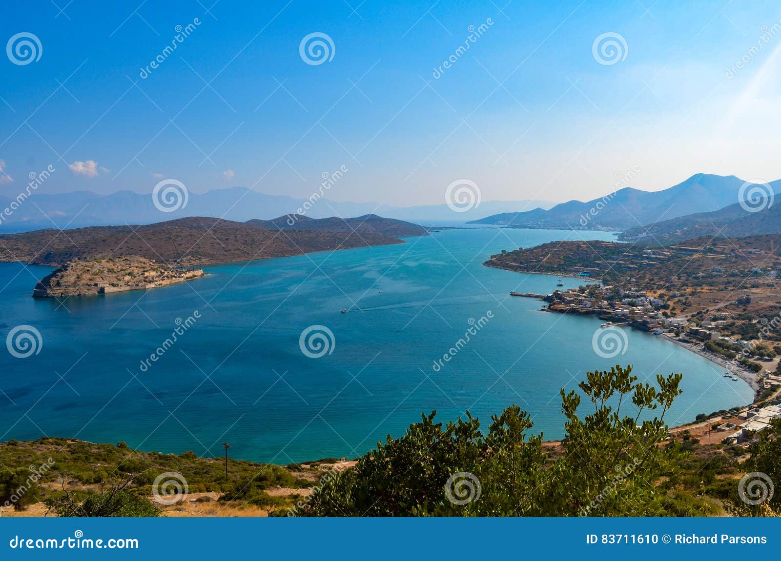 Spinalonga and Elounda stock photo. Image of island, tourism - 83711610
