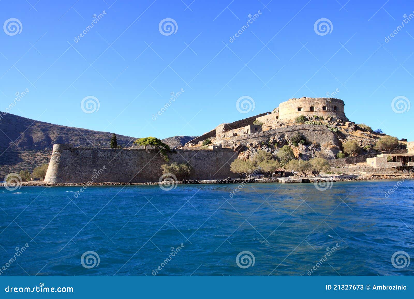 Spinalonga island stock image. Image of greece, puzzle - 21327673