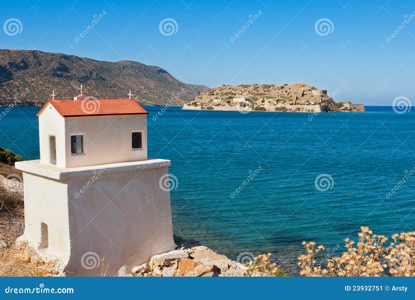 Spinalonga Island. Crete, Greece Stock Image - Image of landmark ...