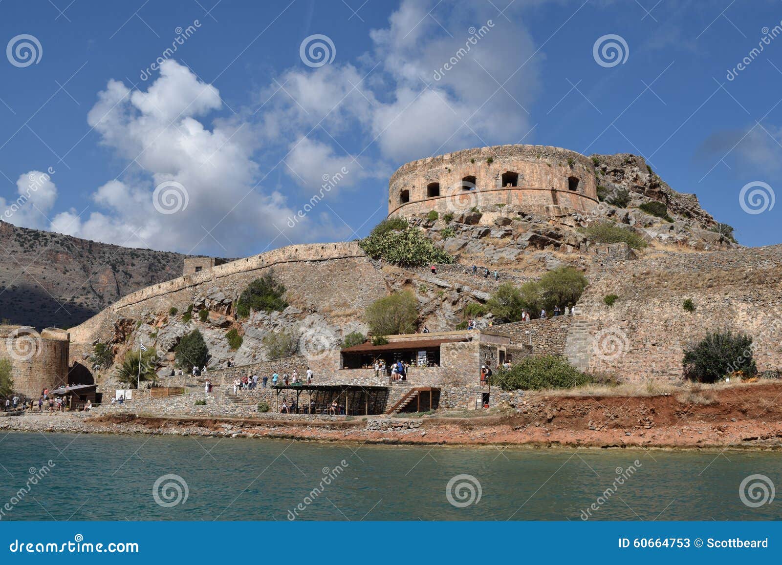 Spinalonga Island, Crete, Old Fort Editorial Stock Photo - Image of ...