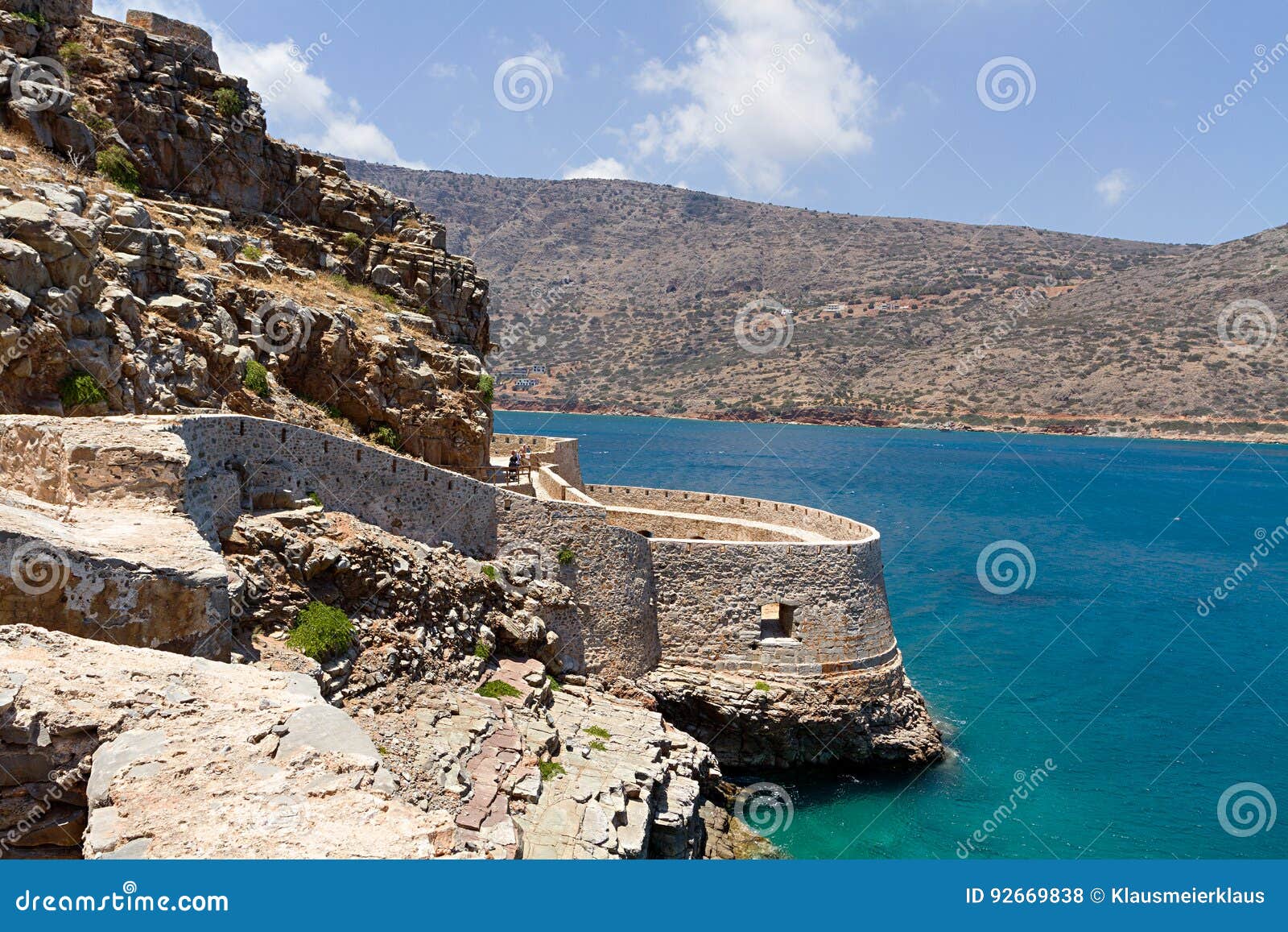 Spinalonga island in Crete stock photo. Image of island - 92669838