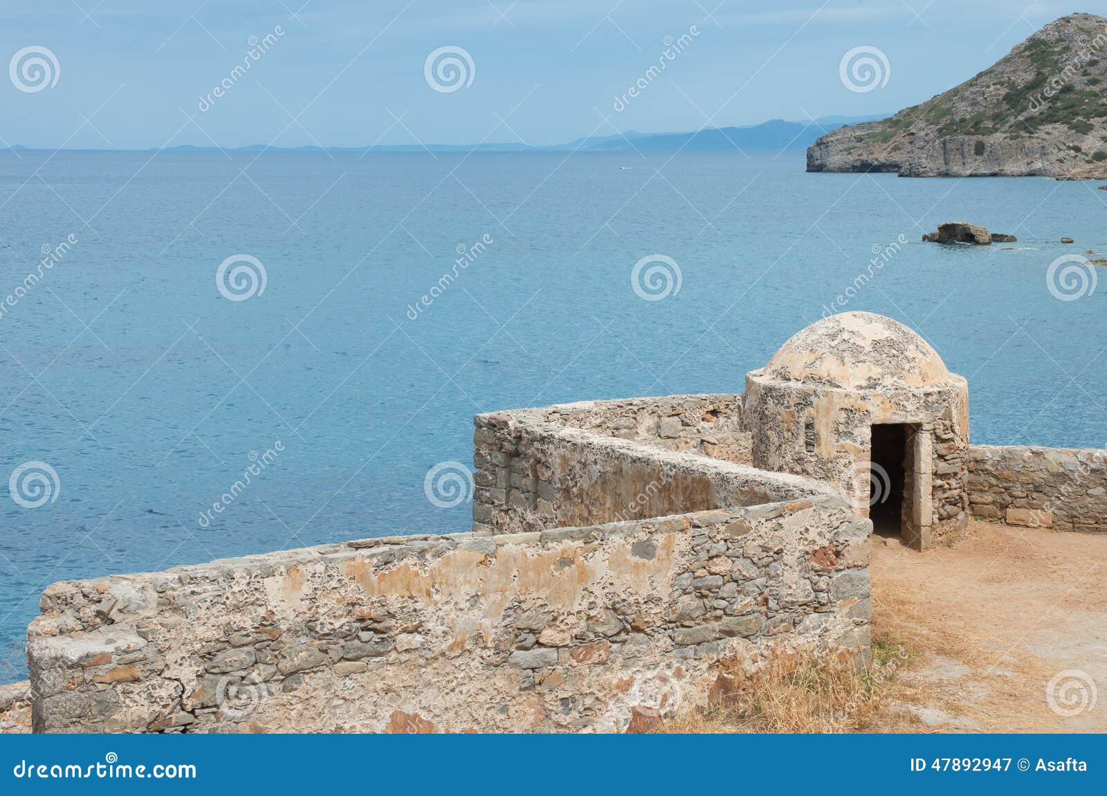 Spinalonga island , crete stock image. Image of place - 47892947