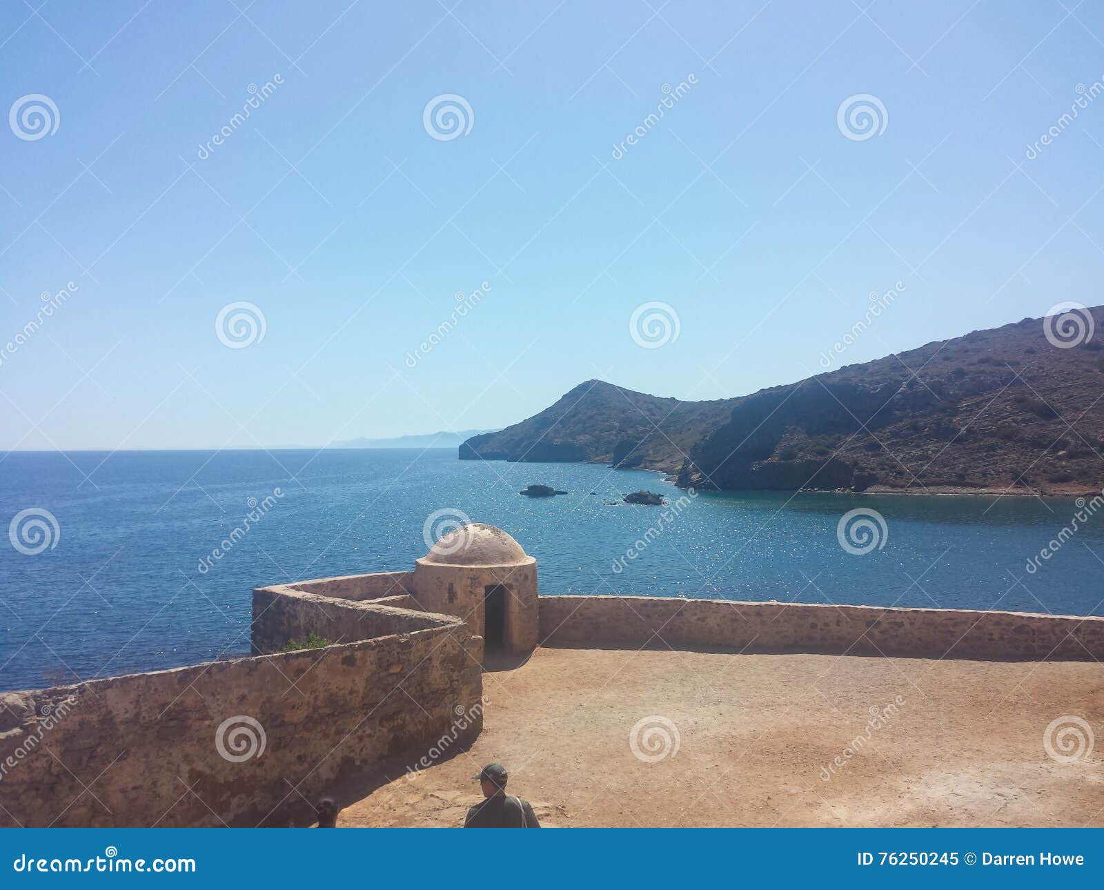 Spinalonga leper colony stock image. Image of stone, ruin - 76250245