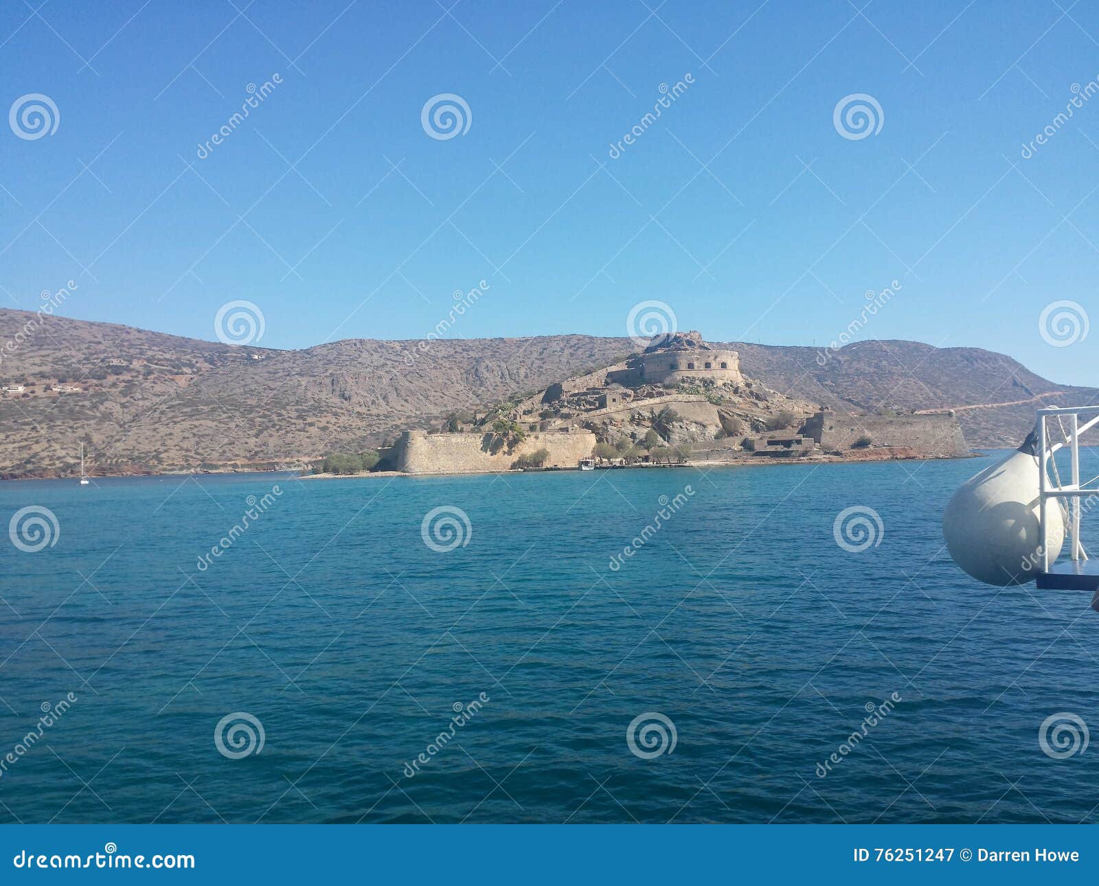 Spinalonga leper colony stock image. Image of step, fortress - 76251247