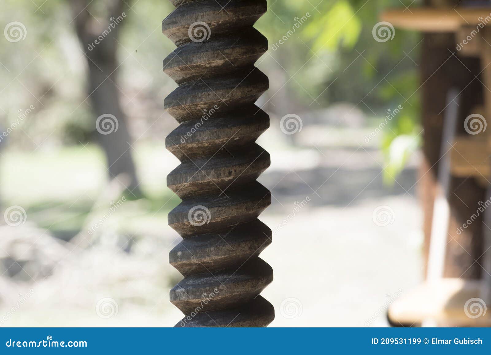 Spindle As the Rotating Axis of a Machine Stock Image - Image of ...