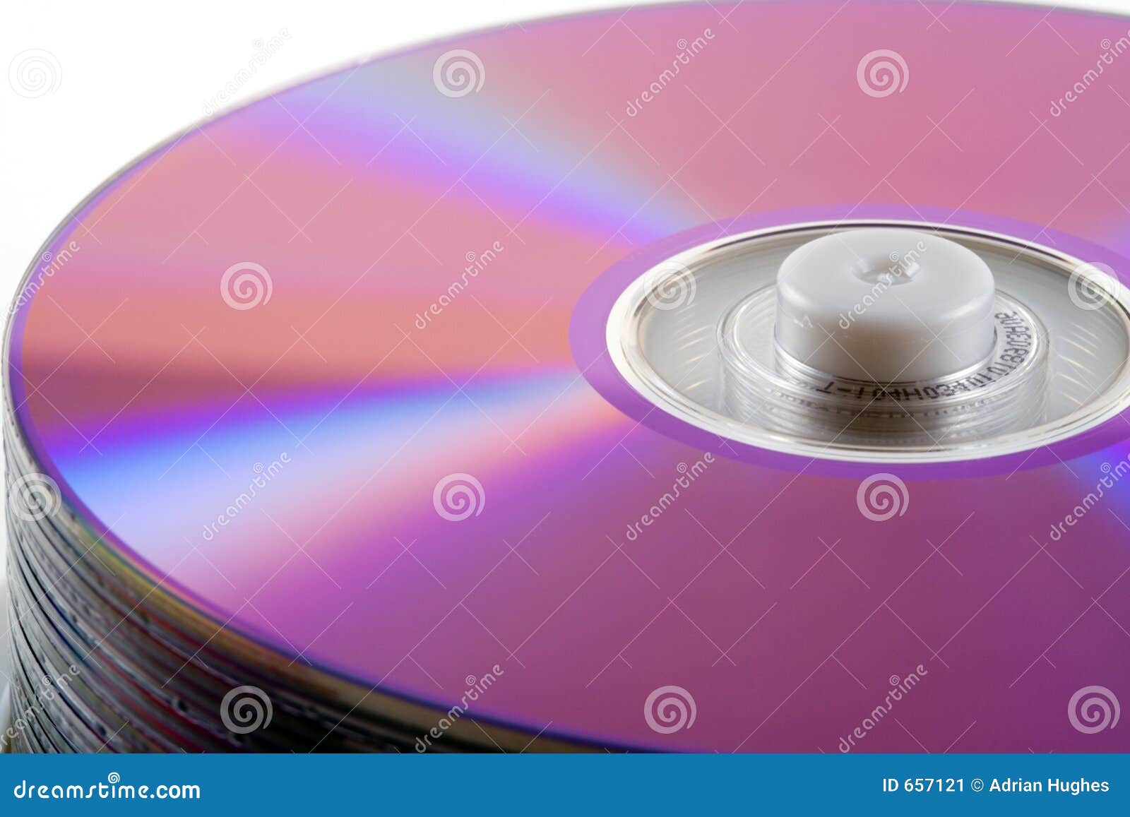 Spindle of CD s stock image. Image of colour, rainbow, light - 657121