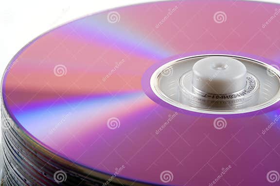 Spindle of CD s stock image. Image of colour, rainbow, light - 657121