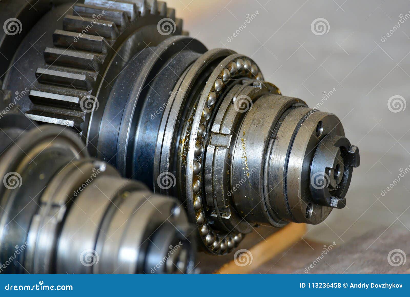 Spindle for the Cone of the Cutter in Disassembled Form. Repair of ...