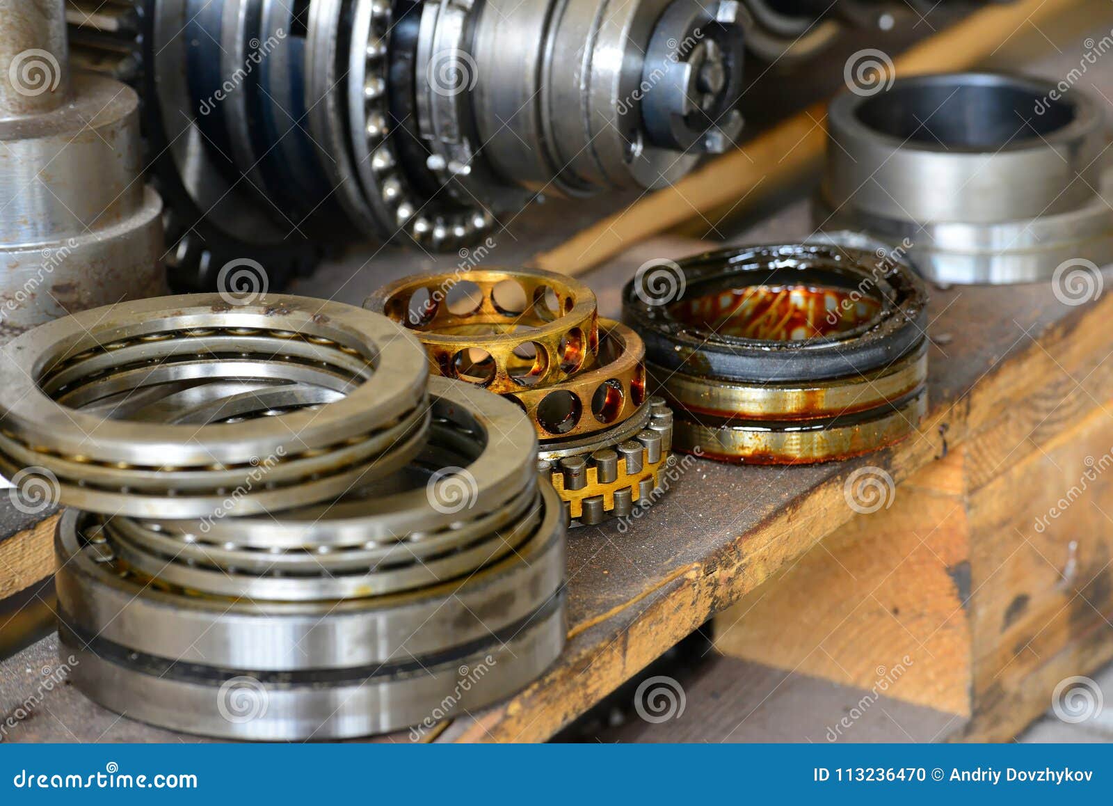 Spindle for the Cone of the Cutter in Disassembled Form. Repair of ...