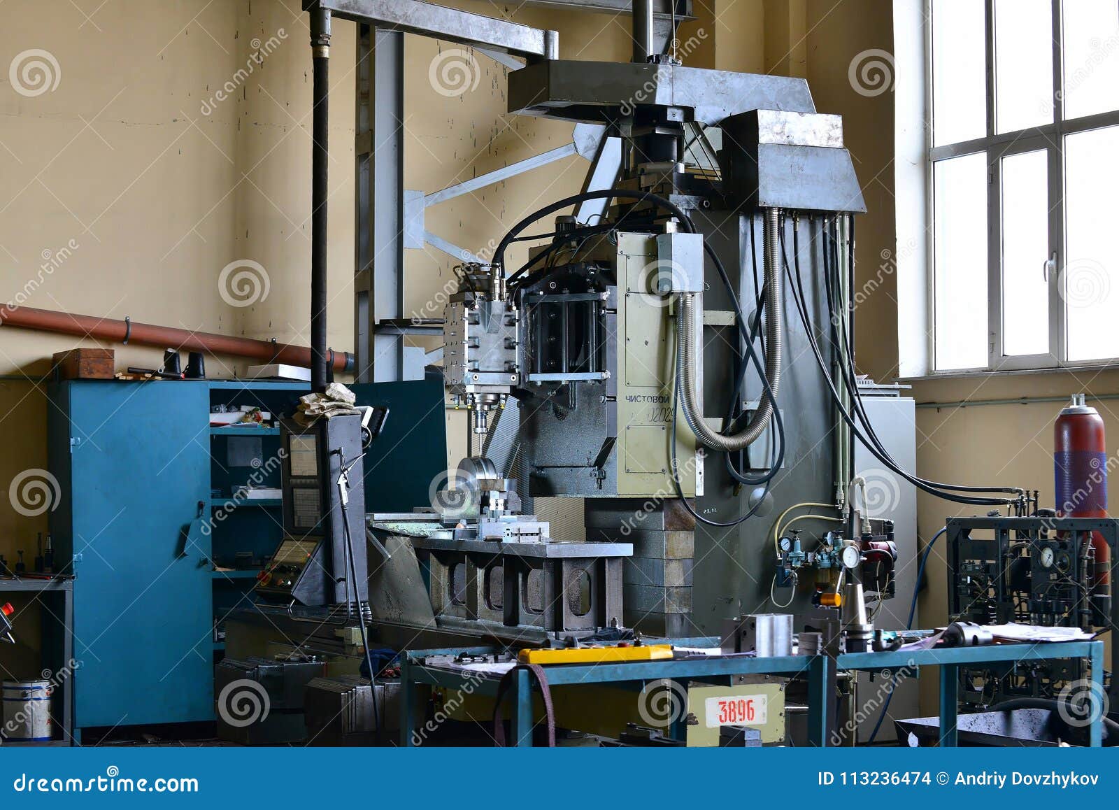 Spindle for the Cone of the Cutter in Disassembled Form. Repair of ...