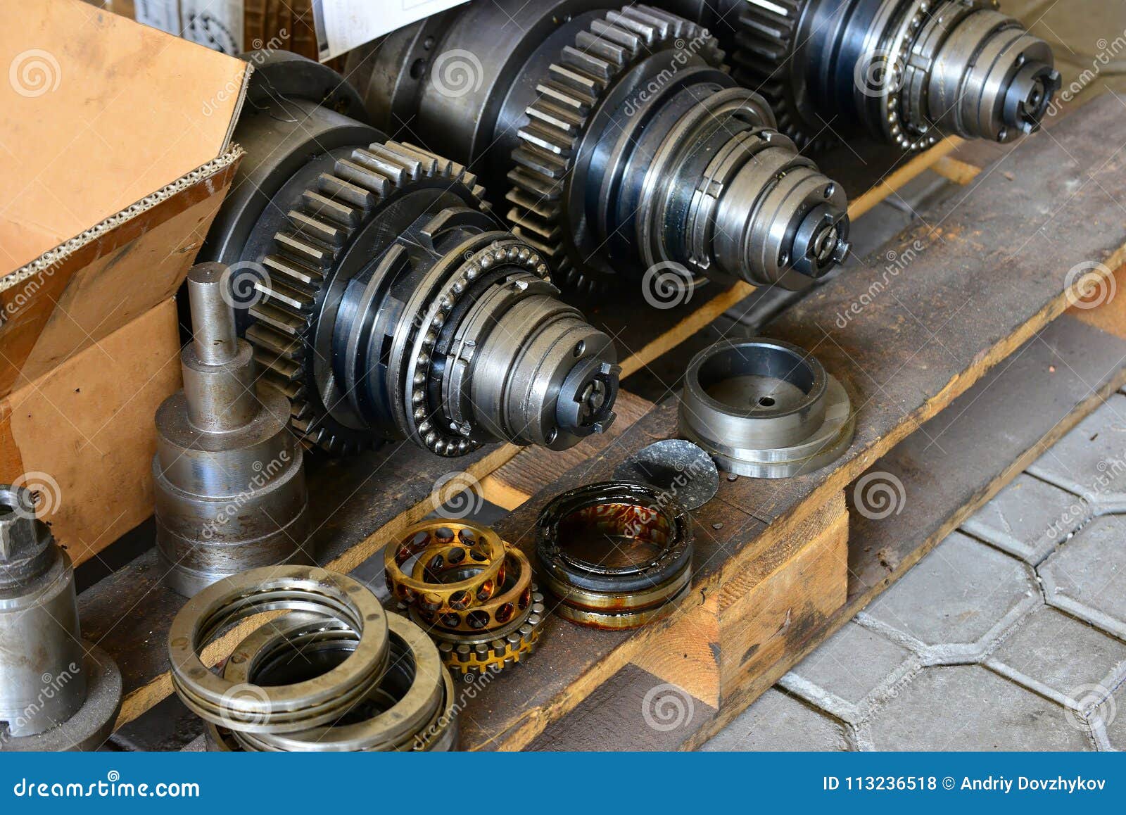 Spindle for the Cone of the Cutter in Disassembled Form. Repair of ...