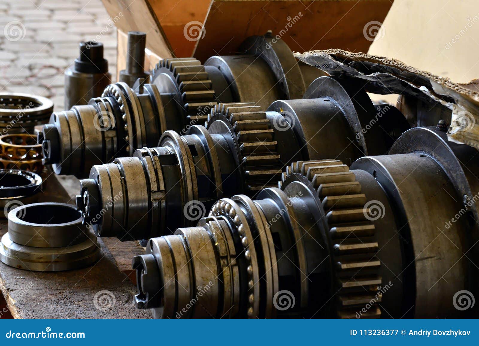Spindle for the Cone of the Cutter in Disassembled Form. Repair of ...