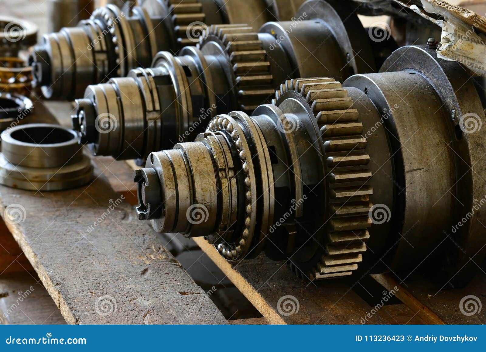Spindle for the Cone of the Cutter in Disassembled Form. Repair of ...