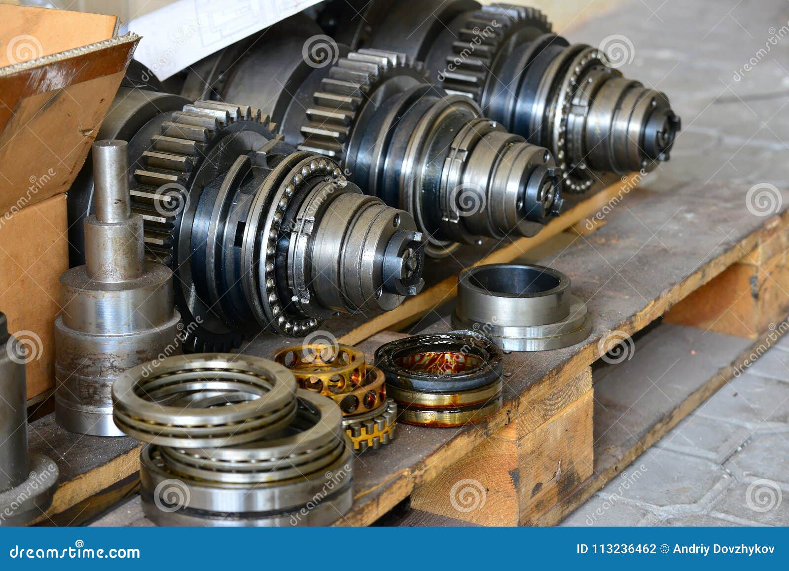 Spindle for the Cone of the Cutter in Disassembled Form. Repair of ...