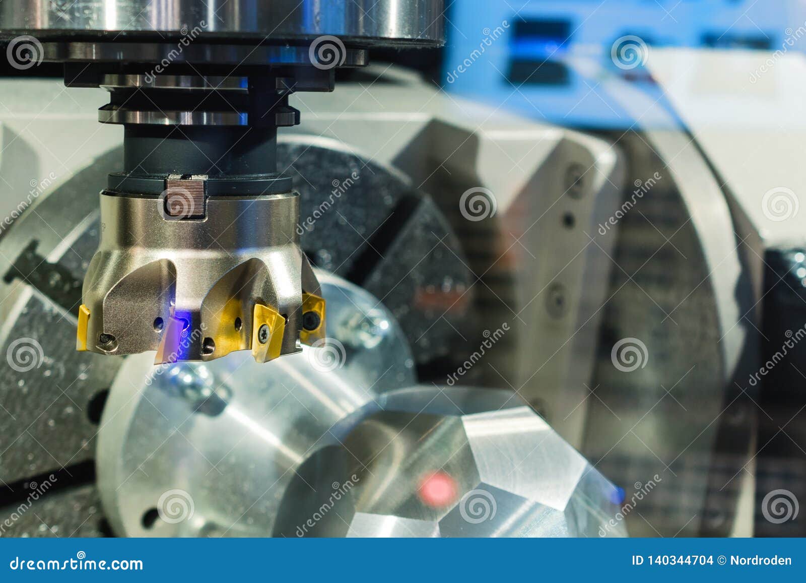 Spindle Modern High-precision CNC Milling Machine. Stock Photo - Image ...