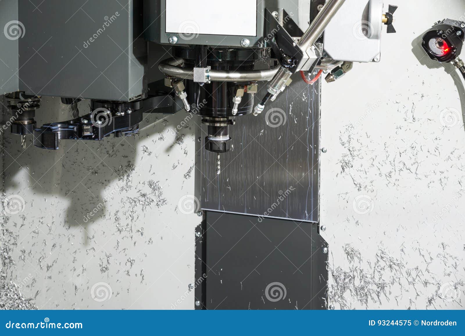 Spindle Modern High-precision CNC Milling Machine. Stock Image - Image ...