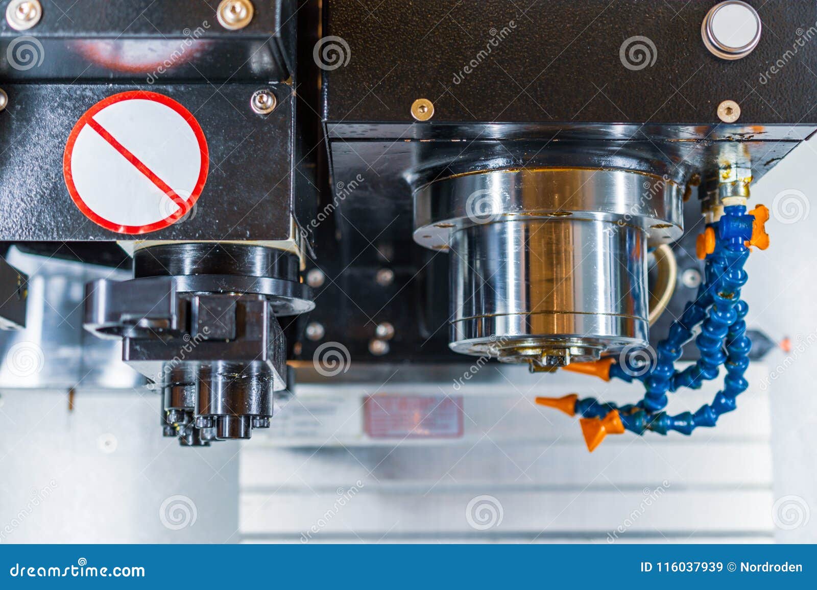 Spindle Modern High-precision CNC Milling Machine. Stock Image - Image ... Spindle Modern High-precision CNC Milling Machine. Stock Image - Image ...