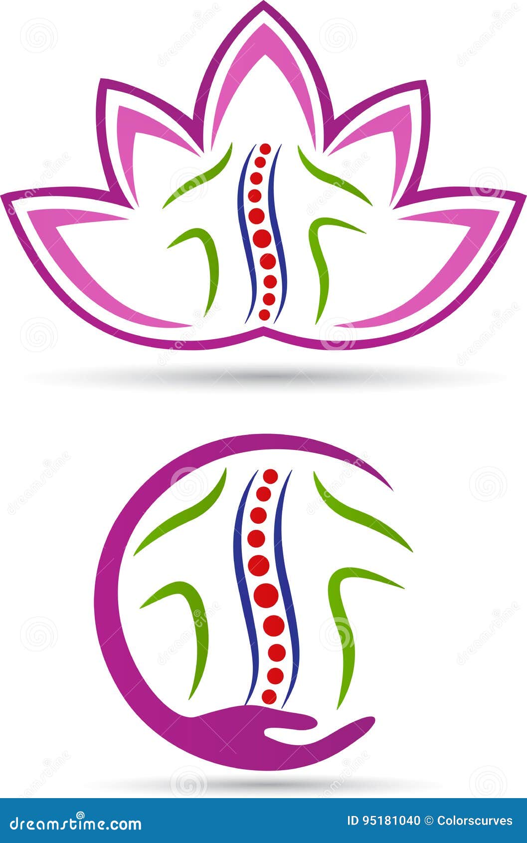 Spine Care Logo Design Concept Vector. Chiropractic Logo Template ...