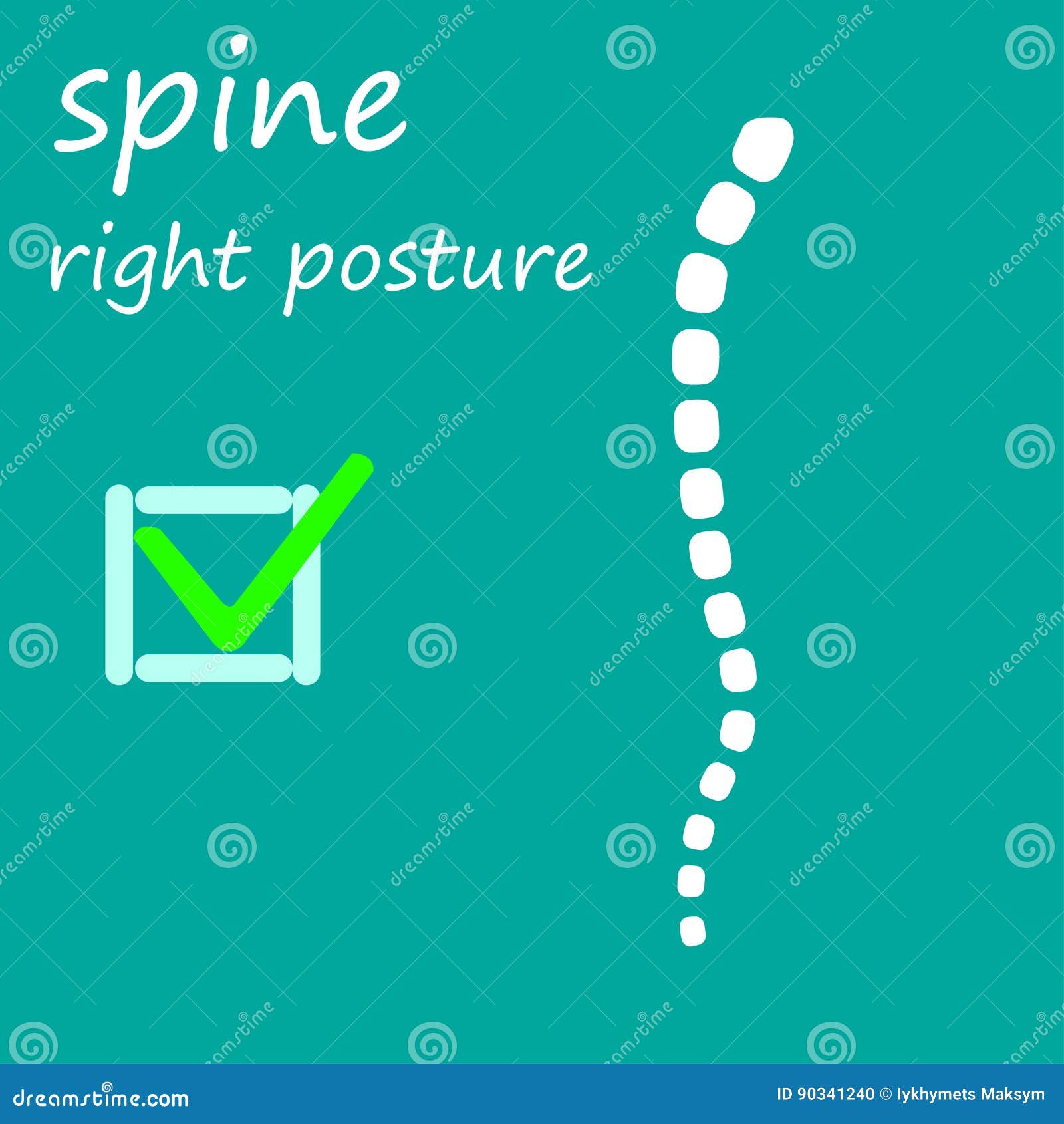 Spine Diagnostics Symbol Design Stock Illustration - Illustration of ...