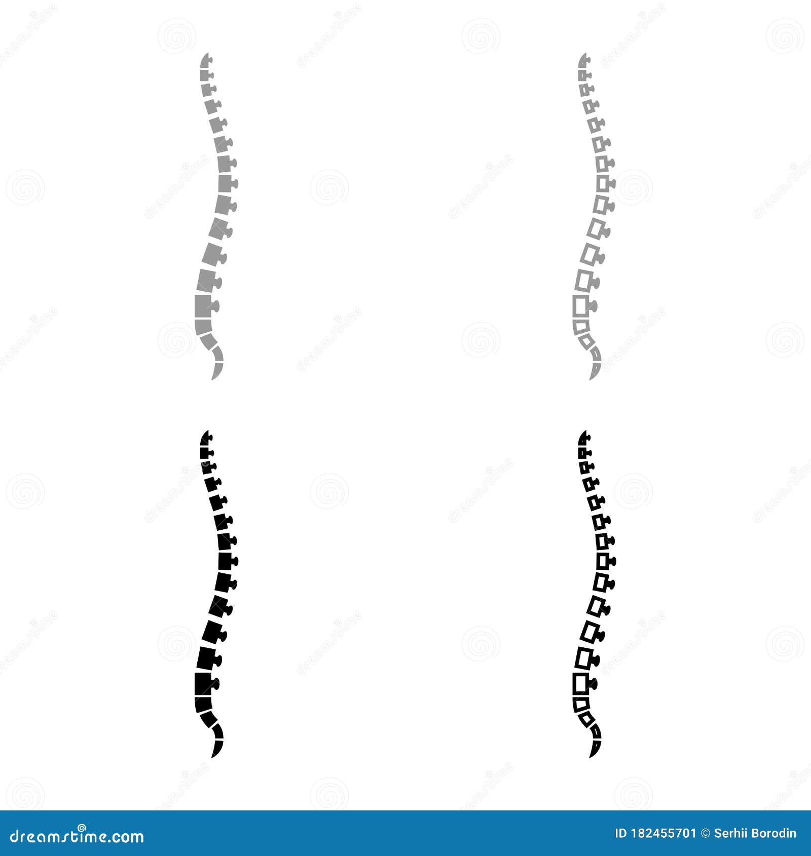 Spine Human Spinal Lateral View Vertebras Dorsal Vertebrae Icon Outline ... Spine Human Spinal Lateral View Vertebras Dorsal Vertebrae Icon Outline ...