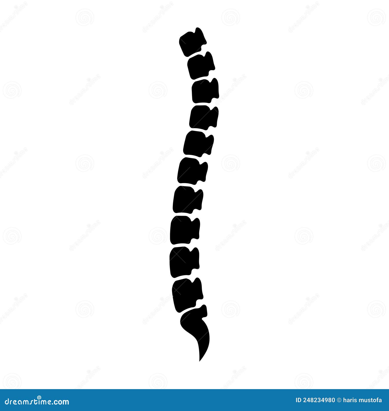 Spine Icon Design Template Vector Illustration Stock Vector ...