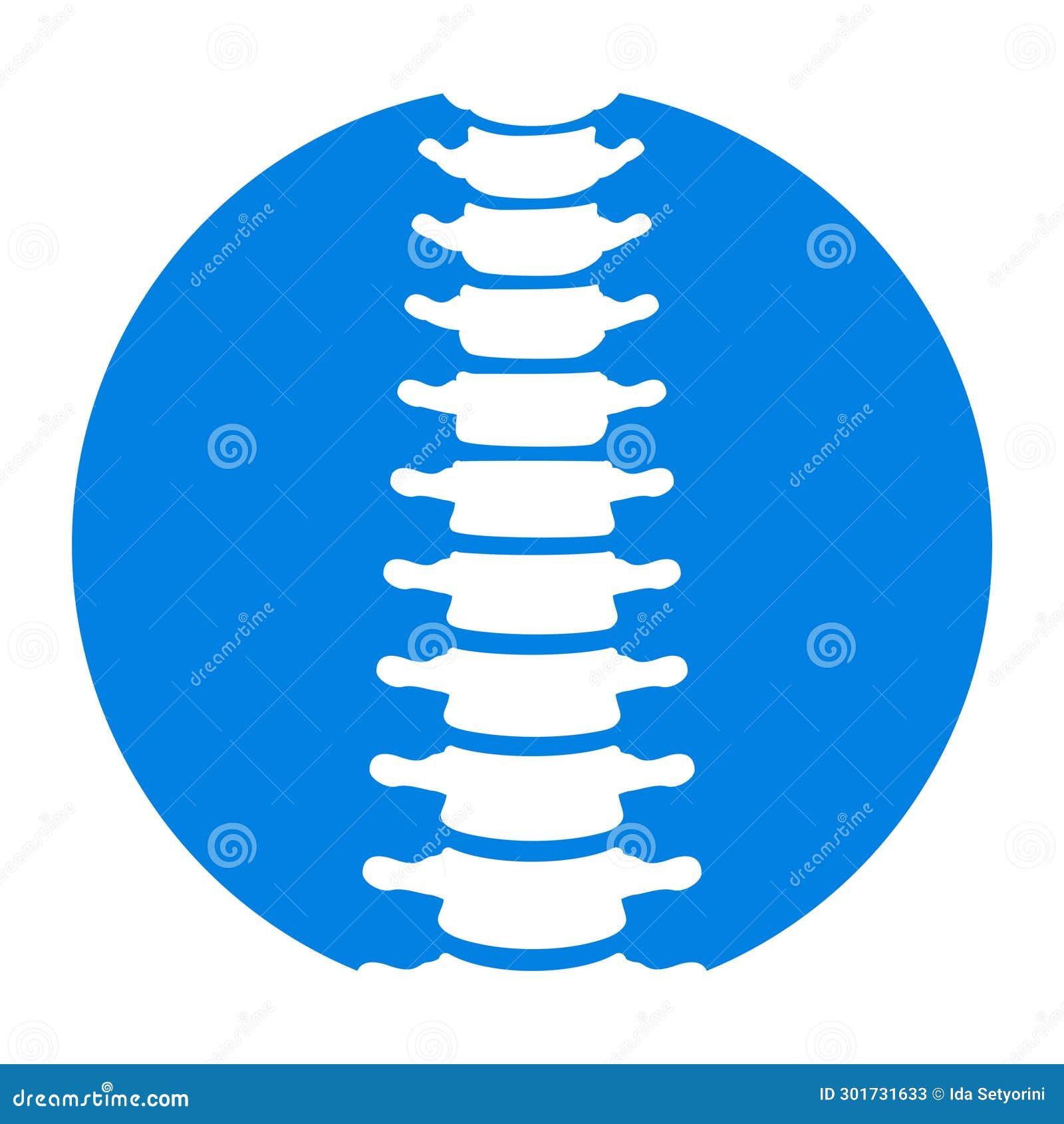 Spine icon vector stock illustration. Illustration of therapy - 301731633