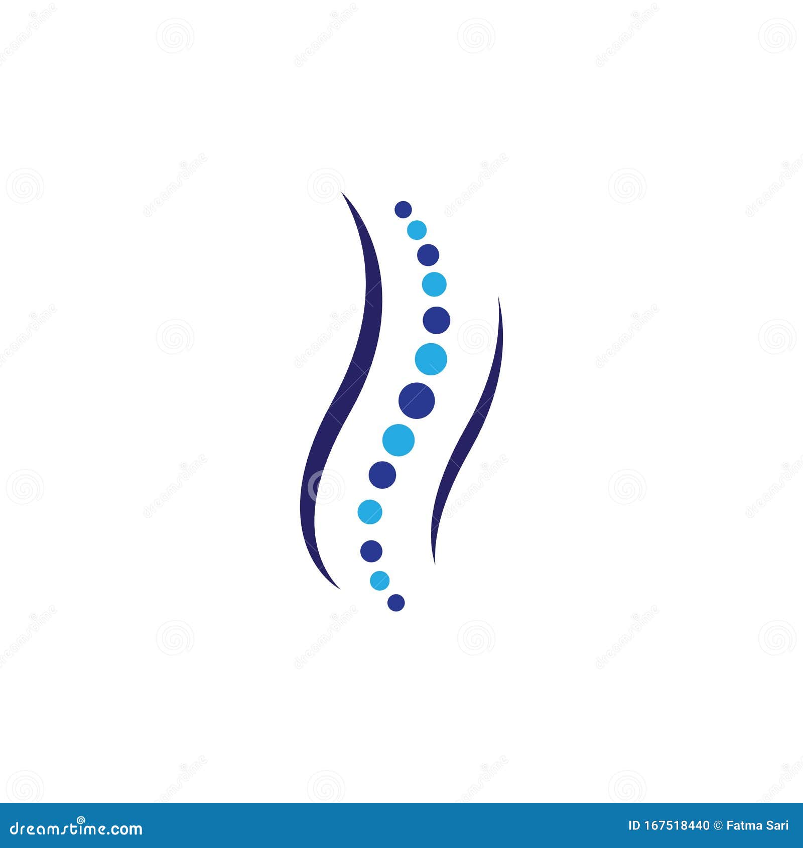 Spine Logo Template Vector Icon Stock Vector Illustration Of Label