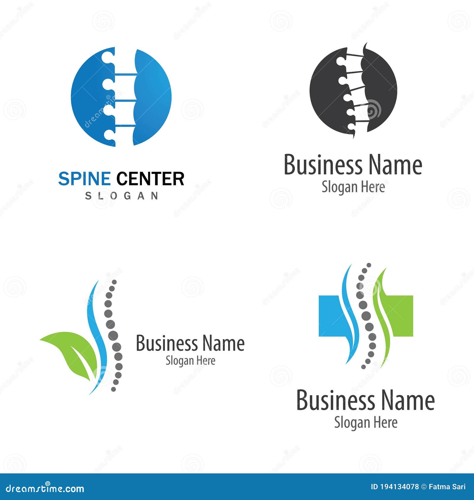 Spine Logo Template Vector Icon Stock Vector - Illustration of healthy ...
