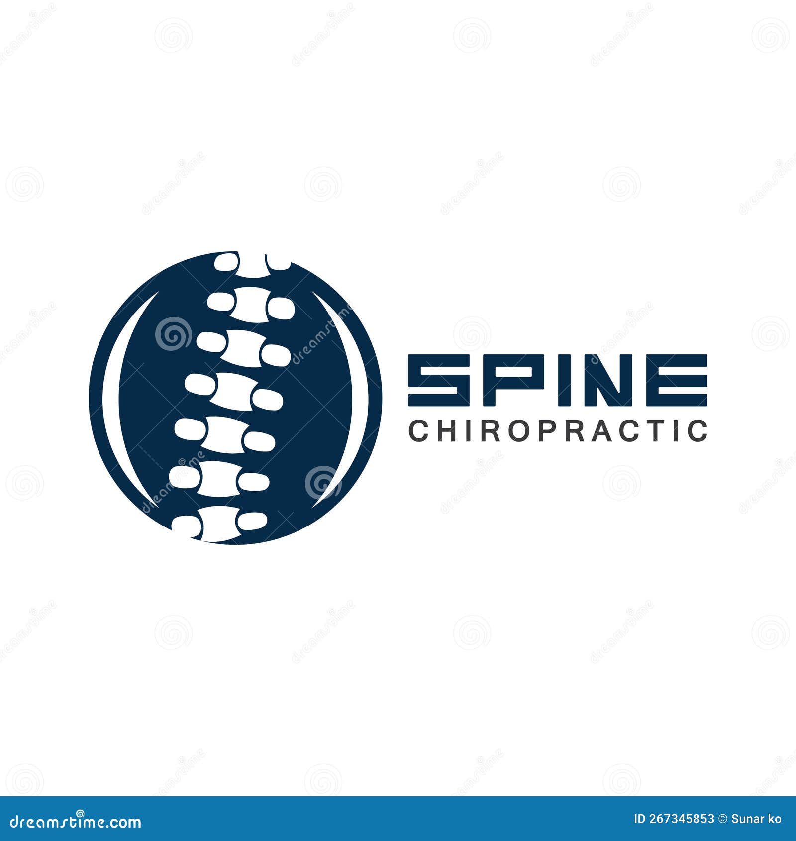 Spine Logo Vector Illustration Design Template Stock Illustration ...