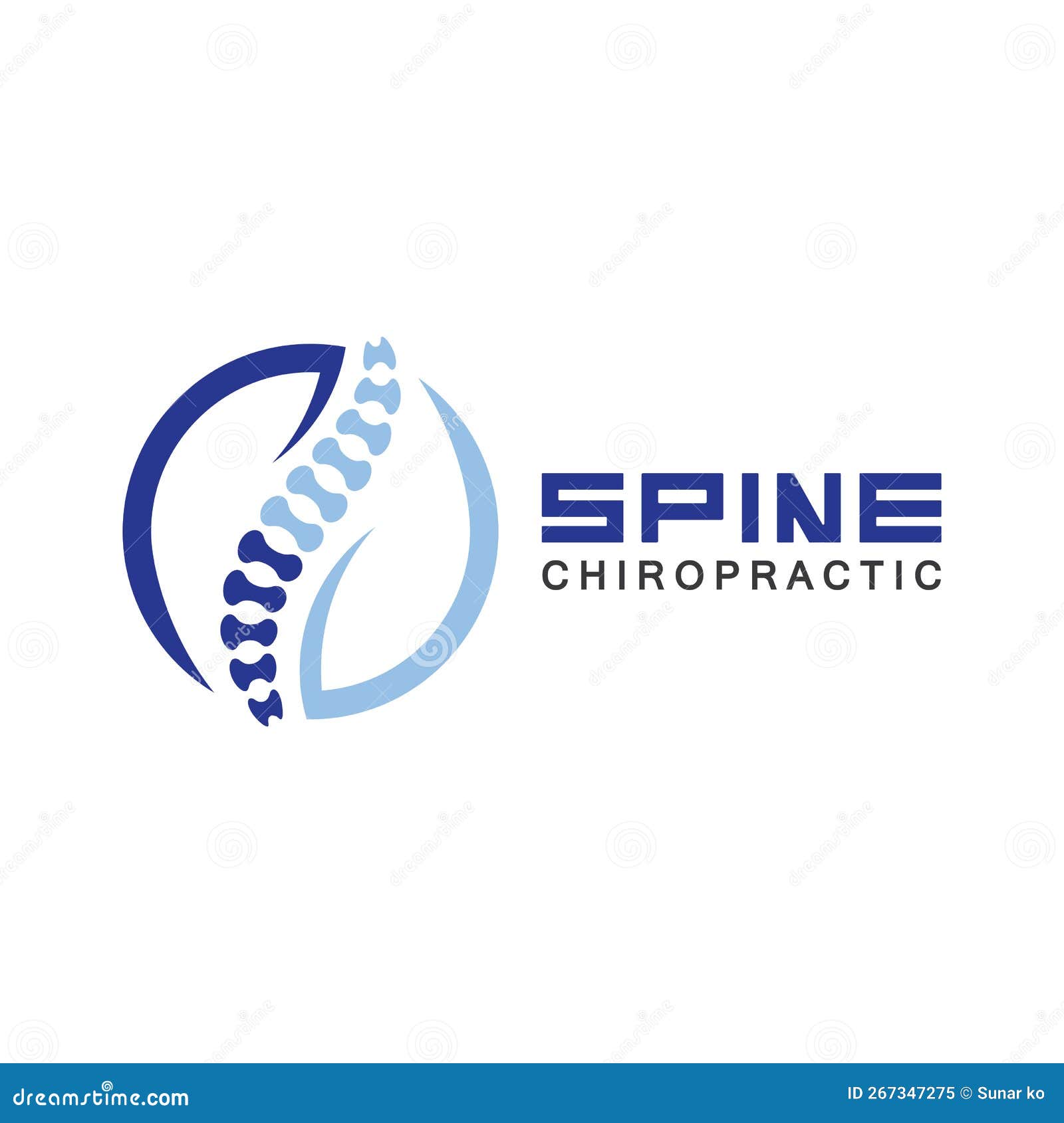 Spine Logo Vector Illustration Design Template Stock Vector ...