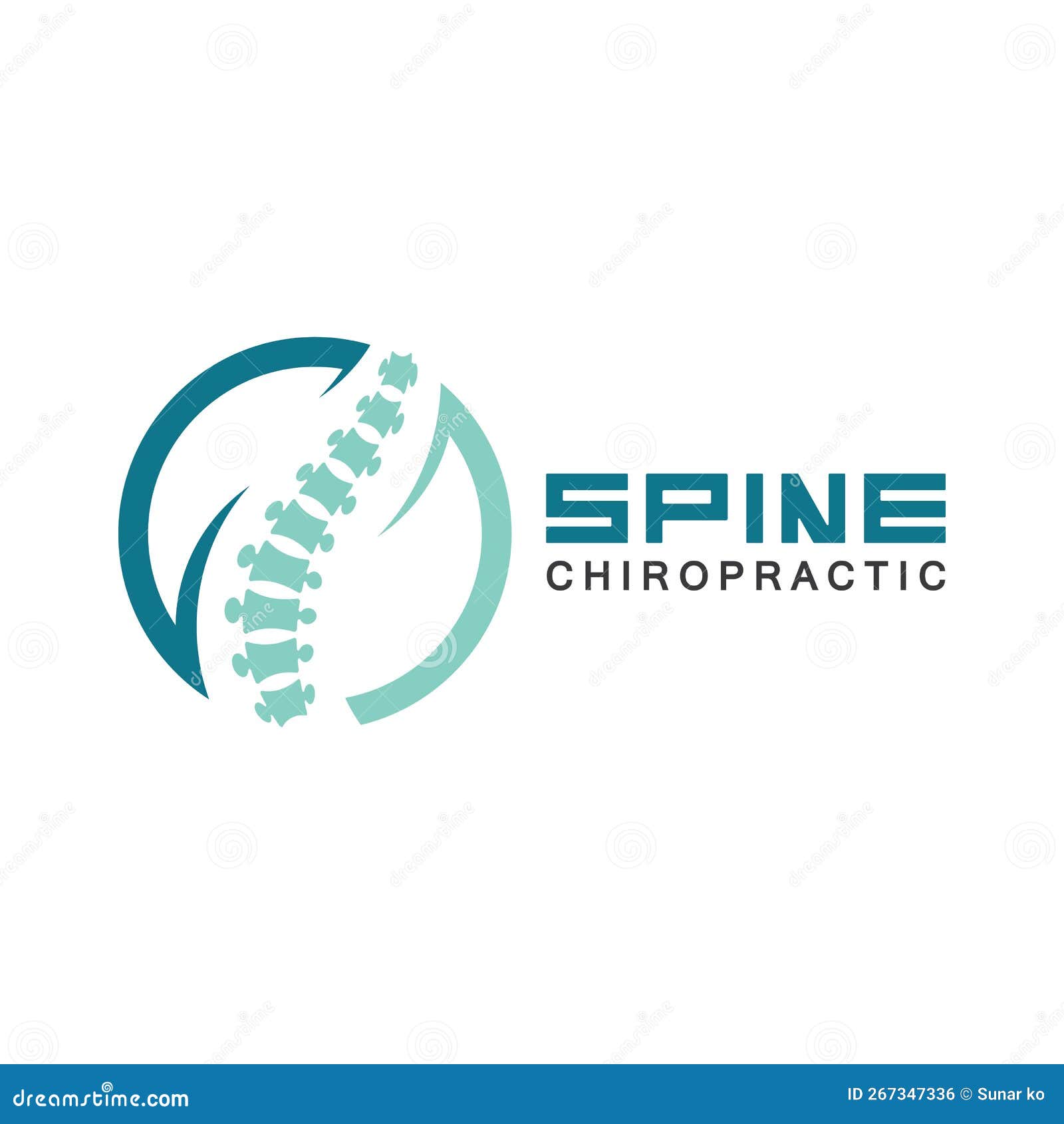 Spine Logo Vector Illustration Design Template Stock Vector ...