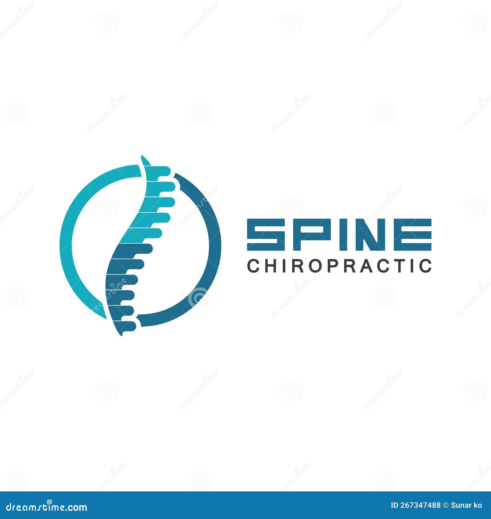 Spine Logo Vector Illustration Design Template Stock Vector ...