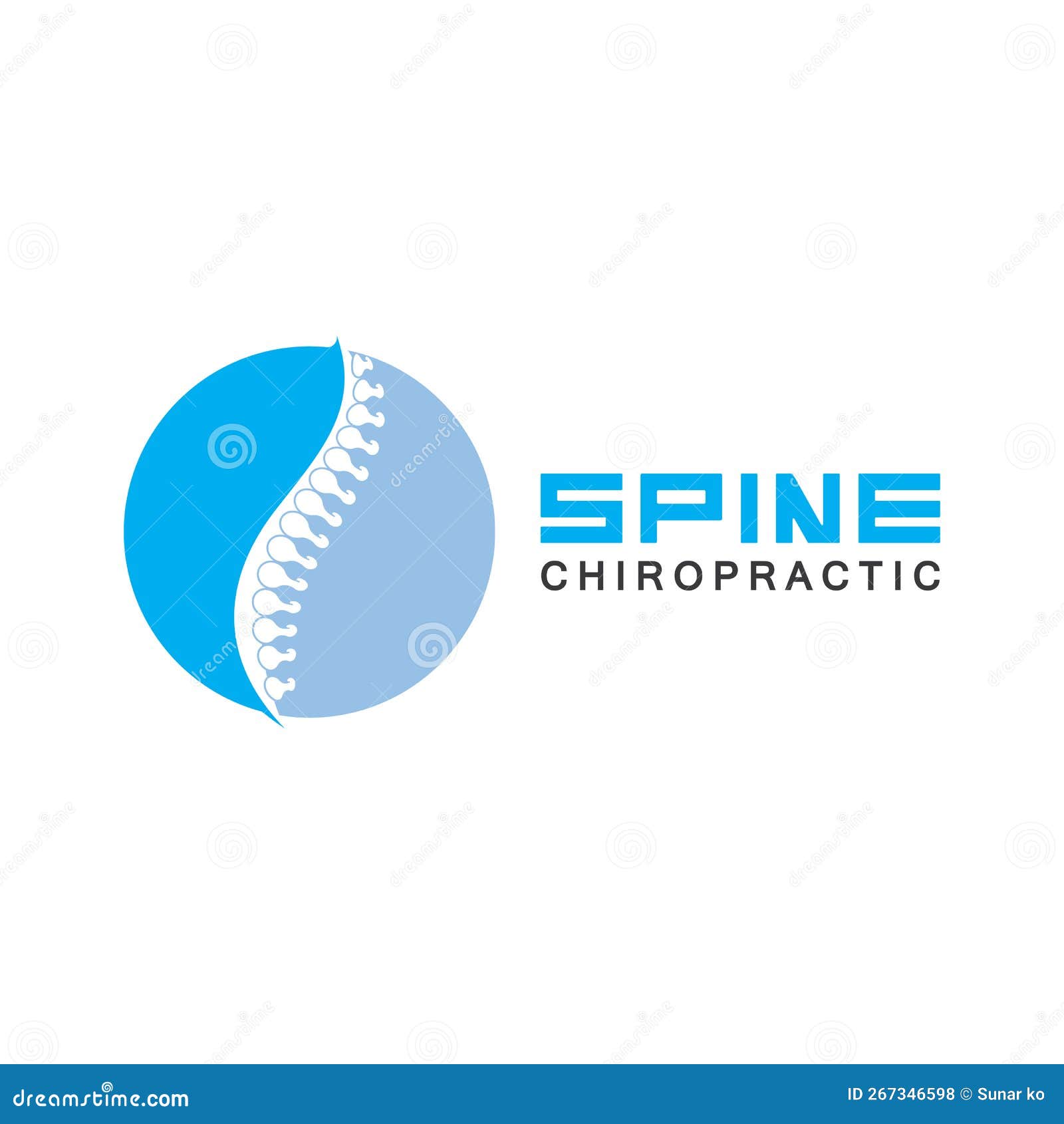 Spine Logo Vector Illustration Design Template Stock Vector ...